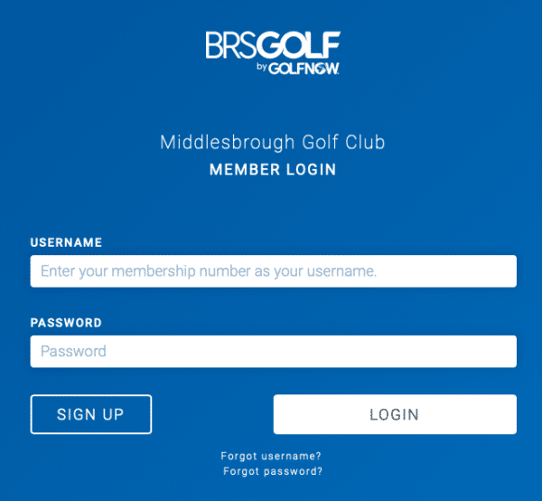 To carry out these steps it is necessary to log on through the clubs ...